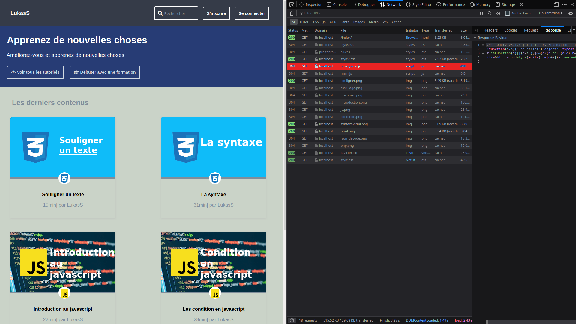 [Résolu] Probleme de boucle php qui bloque le jquery par Lksdev - page 1 - OpenClassrooms