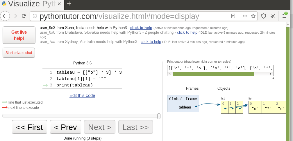 tableau à 2 dimensions par FlorianLava - page 1 - OpenClassrooms