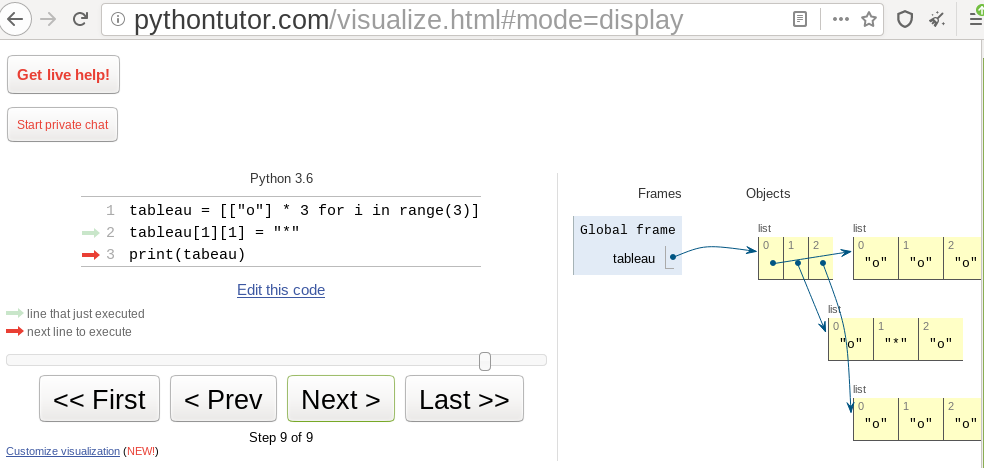 tableau à 2 dimensions par FlorianLava - page 1 - OpenClassrooms
