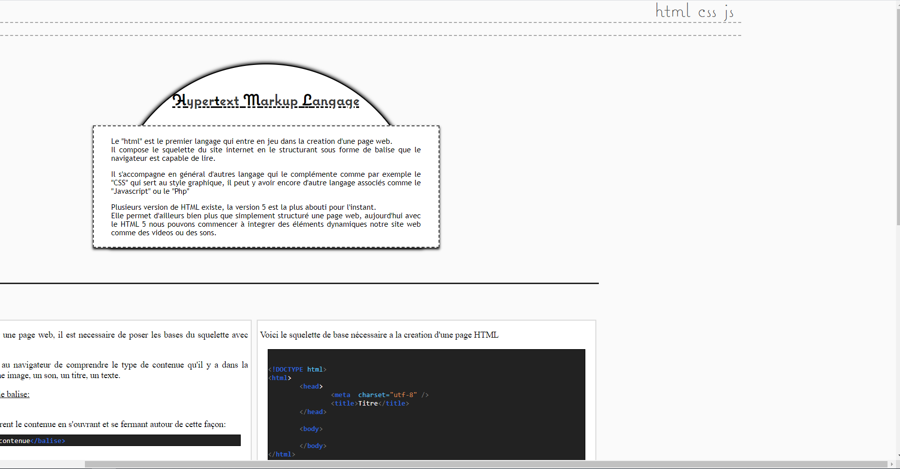 [Résolu] Balise qui invente une marge ? - RESOLU par MehdiAzd - page 1 ...