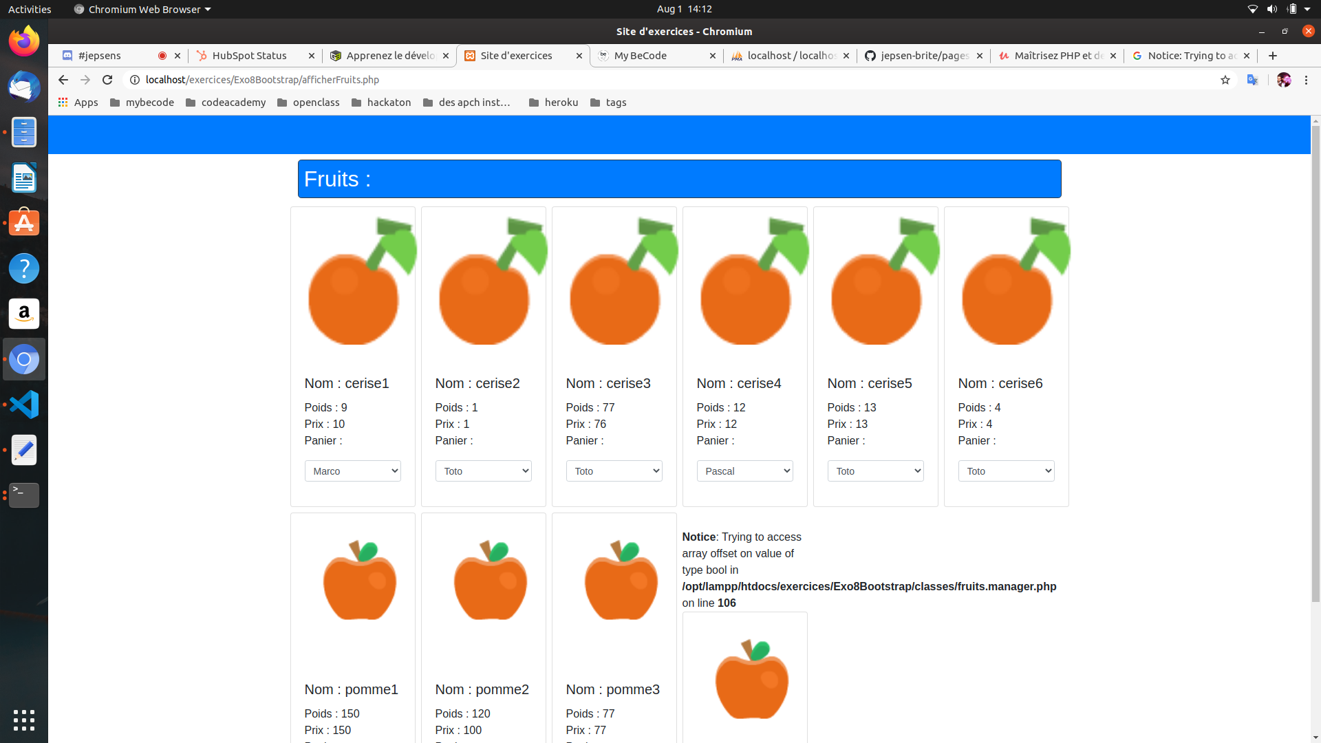 Trying to access array offset on value of type boo - que faire par ...