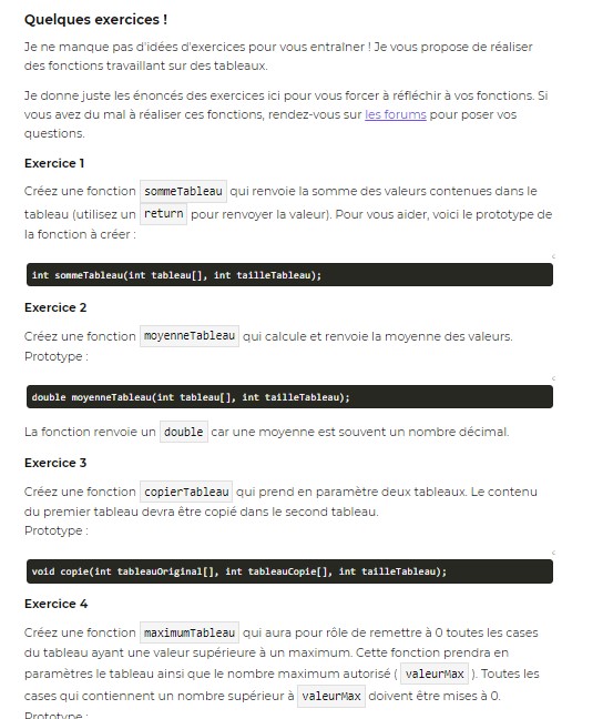 Correction Tableau - Aide Cours Programmation par GekyumeWángzǐ - page ...