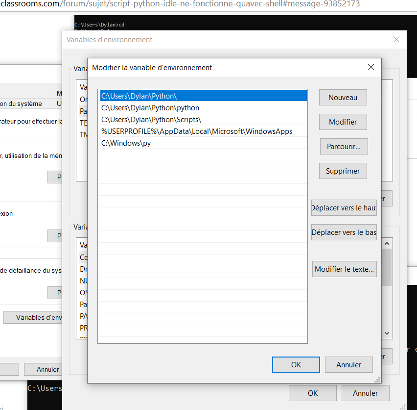 [Résolu] Script python IDLE ne fonctionne qu'avec Shell par ...