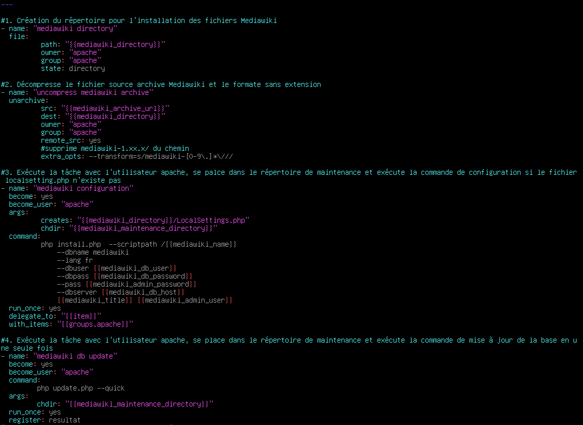 Playbook Install mediawiki yml Par GregoryGuinefoleau Page 1 