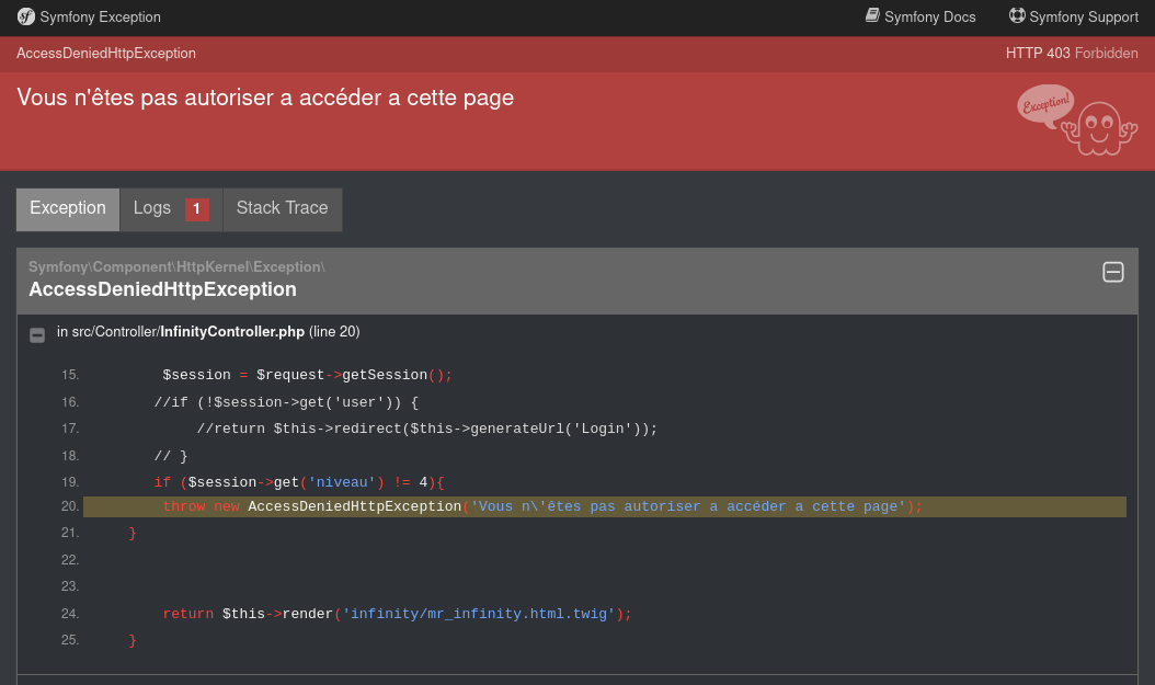 remplacer "access denied template" symfony 5 par varietyjones - page 1 ...