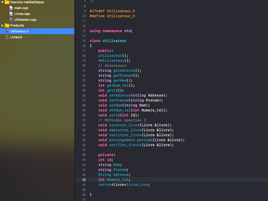 Getters/setters par UgoGogo - page 1 - OpenClassrooms