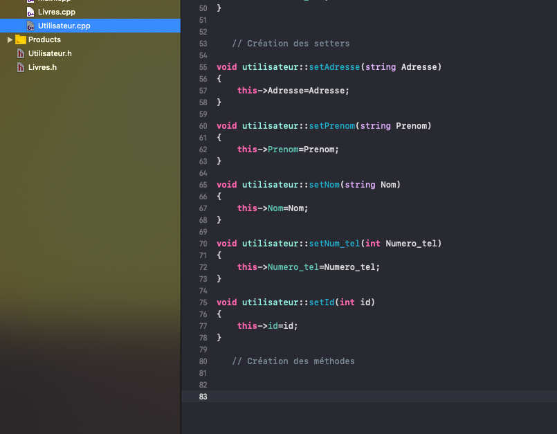 Getters/setters par UgoGogo - page 1 - OpenClassrooms