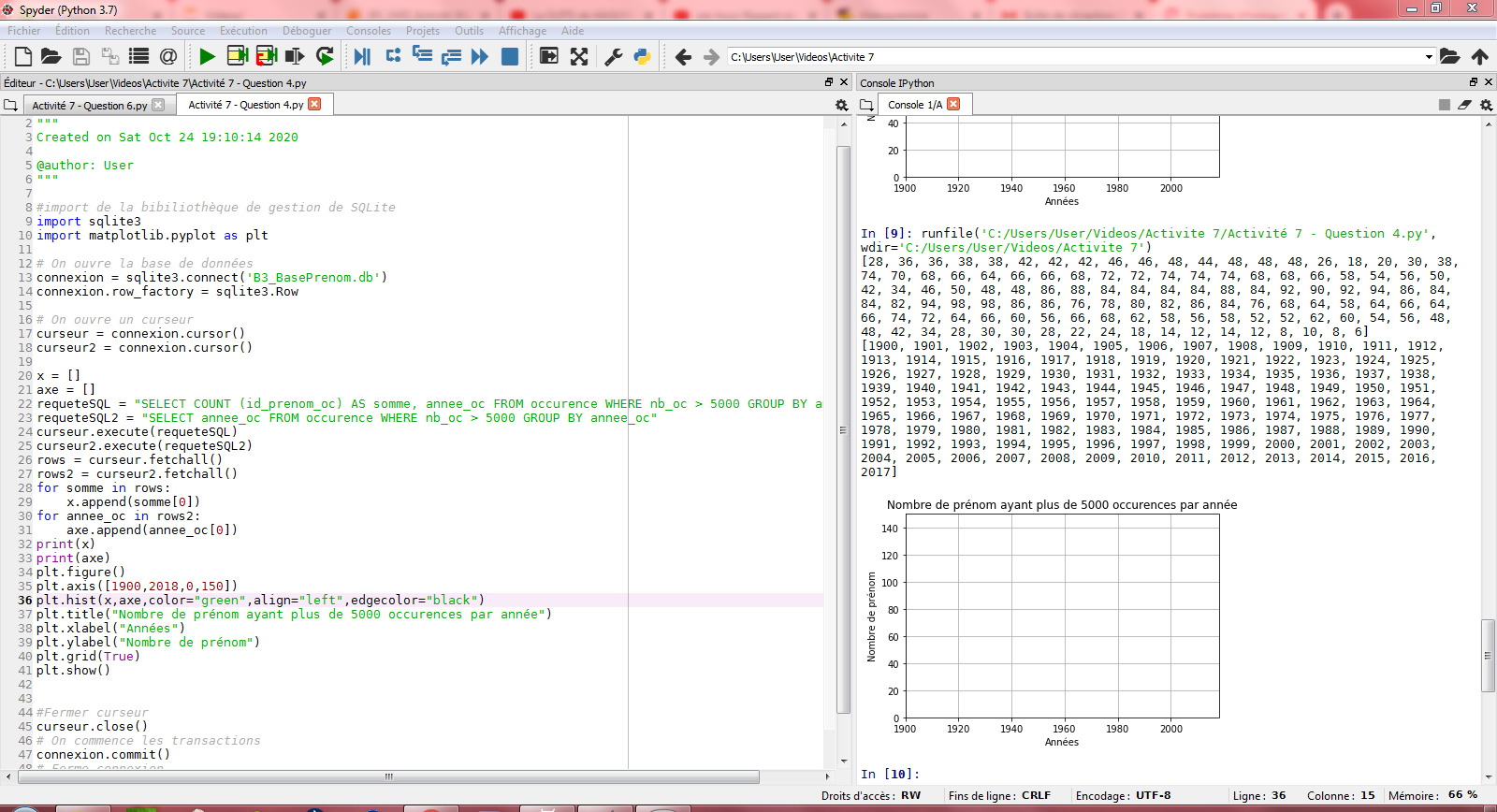 [Résolu] Problème d’histogramme (python mathplolib) par Yass_CQFD ...