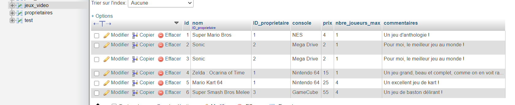 [Résolu] [PHP/MySql] jointure de tables par BaptDam - page 1 - OpenClassrooms