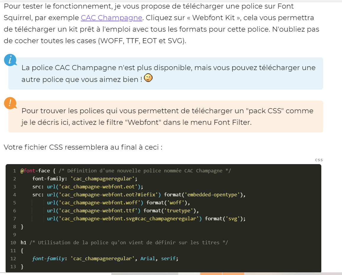 [Résolu] CSS problème de police - Insérer une nouvelle police par ...