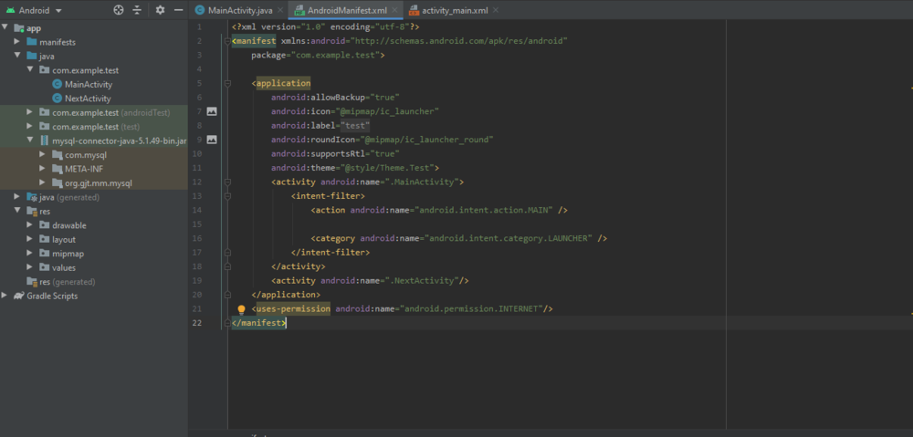 Android Studio: Accéder à MySQL - Connexion à la Database par ... Android Studio: Accéder à MySQL - Connexion à la Database par ...