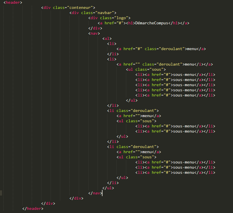 media only screen pour un menu deroulant - probléme de design avec ...