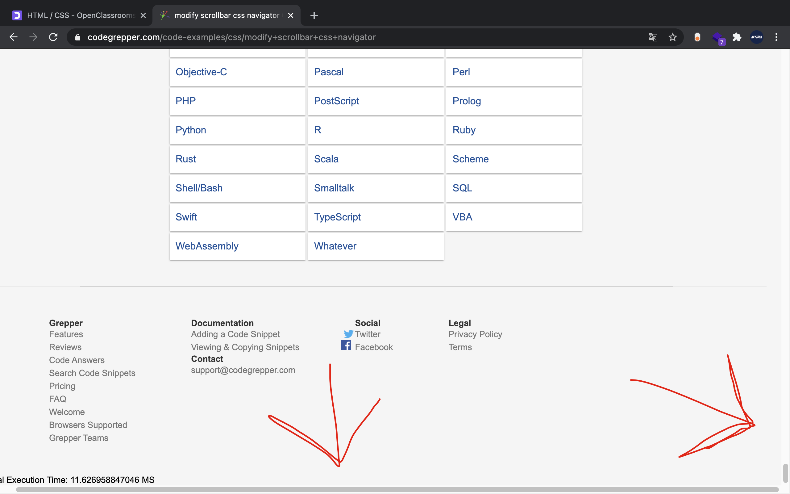 Mac os, le scrollbar a un width et height !! par CentreDordi ...