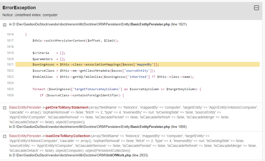 [Résolu] [SF4] Notice: Undefined index: computer - Relation ManyToOne ...