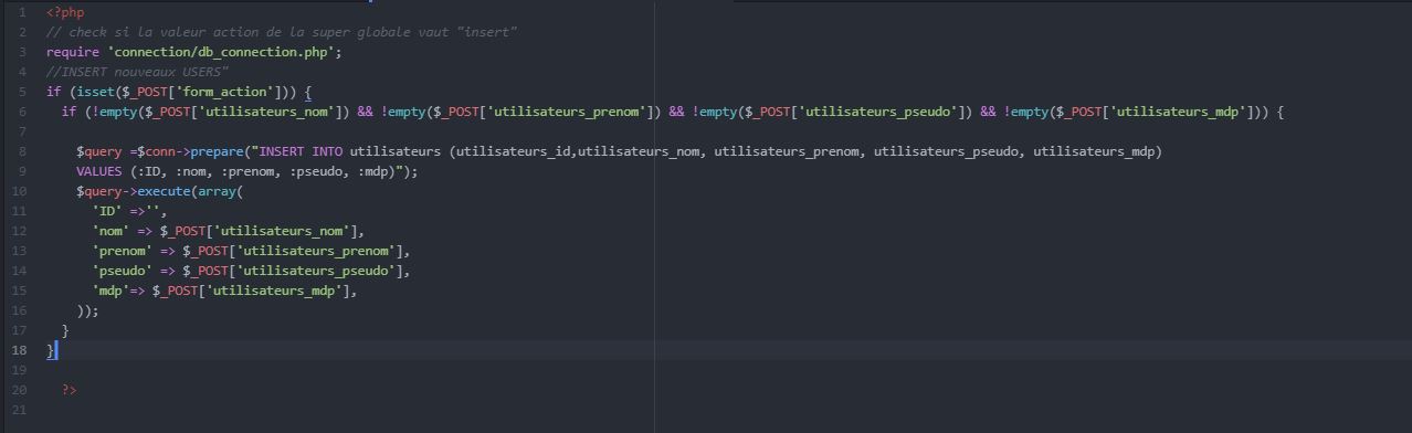 Résolu Problème Insertion De Données Dans Une Bdd Mysql Par Rart3x Page 1 Openclassrooms