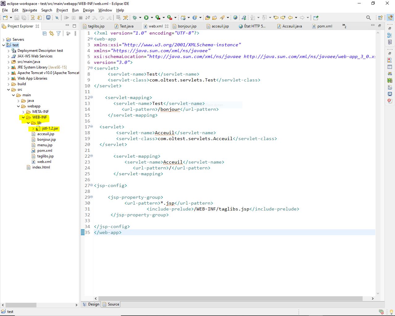 [Résolu] Mettre en place la JSTL - Développez des sites web avec Java ...