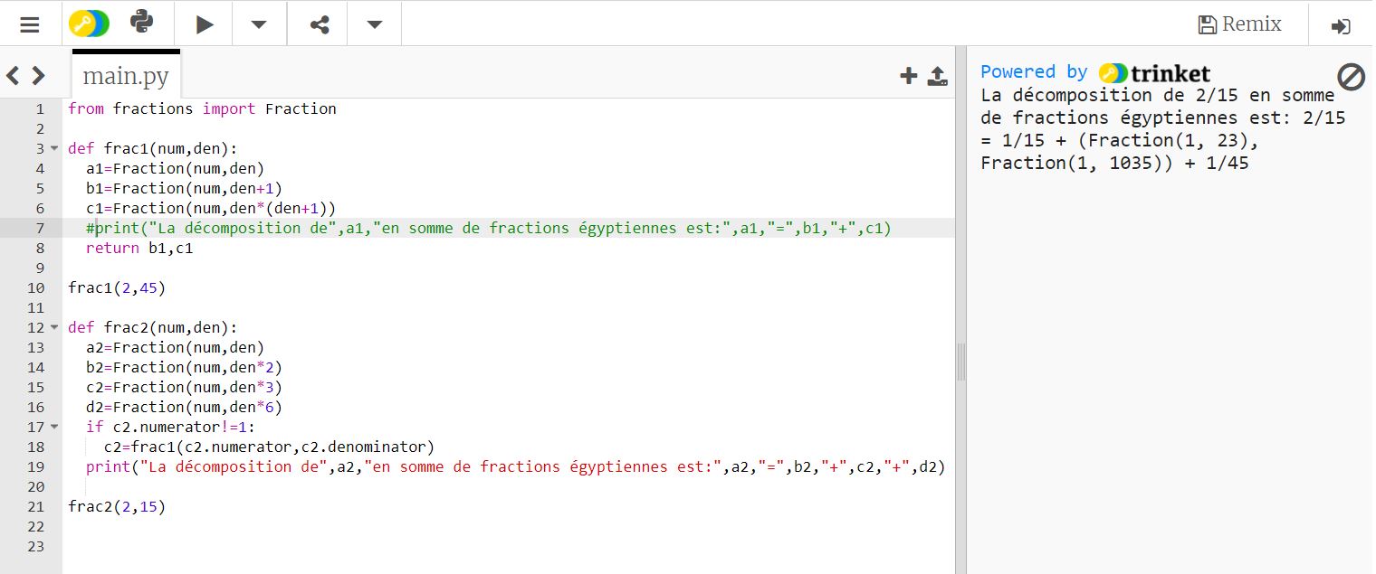 [Résolu] Affichage fraction entière par ClaraVo2lo - page 1 - OpenClassrooms