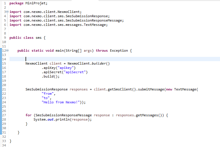 API SMS Nexmo - Envoi de sms via Nexmo API par KomiHuguesKoumako - page 1 - OpenClassrooms