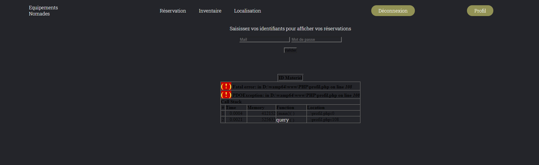 [Résolu] Erreur PDOException + FATAL ERROR - fonctionne sur une page et pas sur l'autre par ...