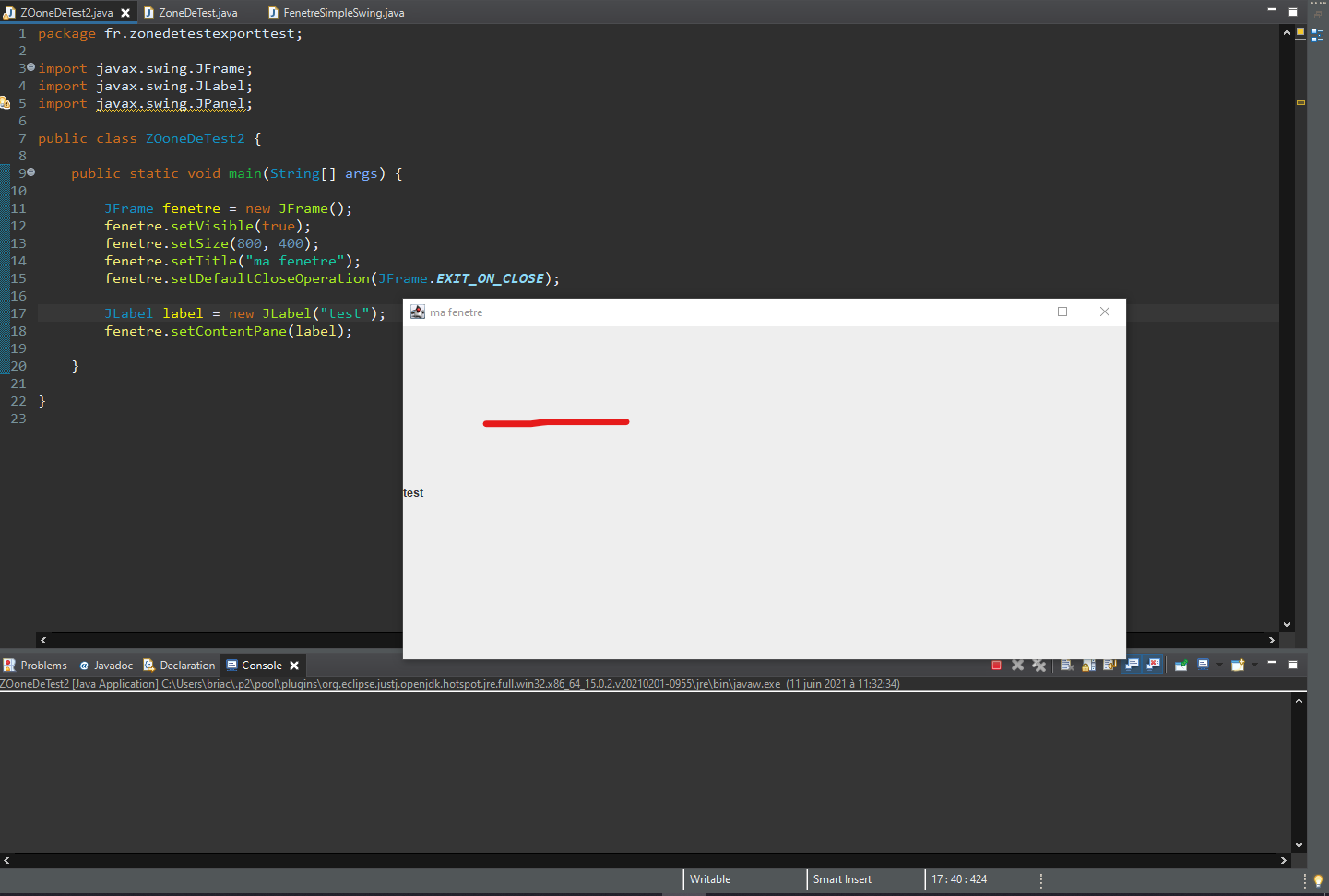 [Résolu] java swing placer un JLabel par BriocheOchoco - page 1 ...
