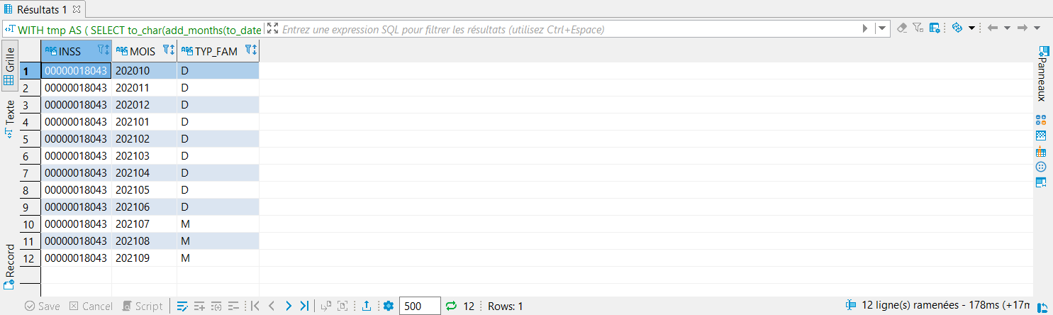 DBeaver - PIVOT Dynamique par QqBb1 - page 1 - OpenClassrooms