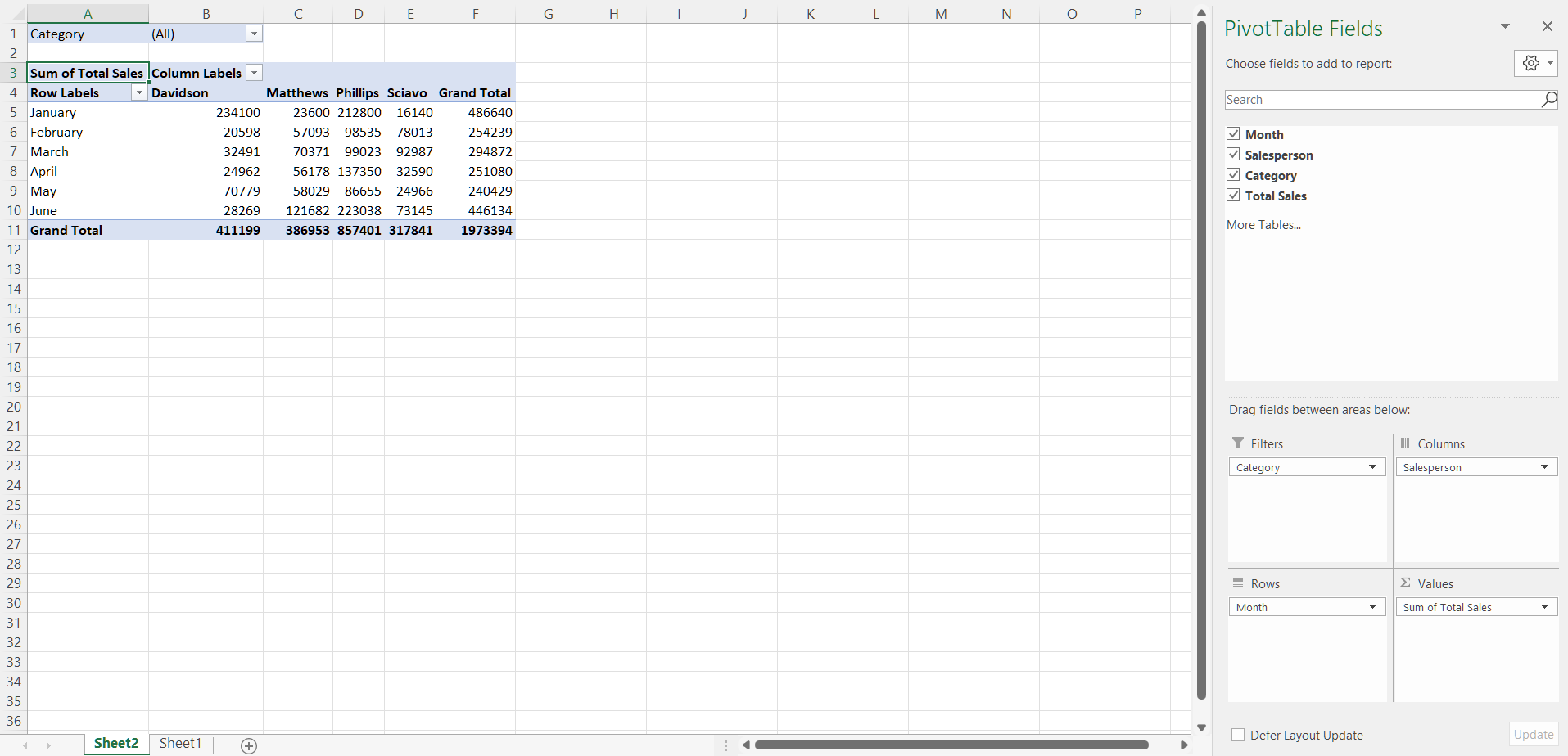 Create Pivot Tables Master The Fundamentals Of Excel OpenClassrooms
