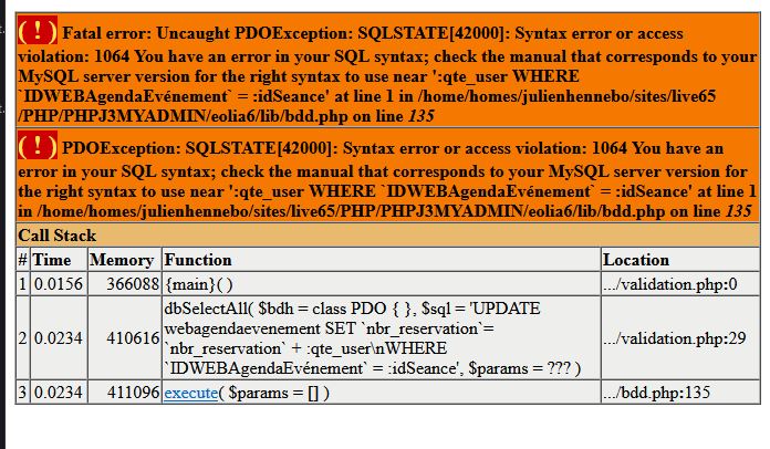 requete sql update bindvalue - securiser requete sql par JulienHennebo - page 1 - OpenClassrooms