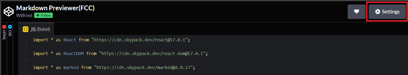 Importer marked.js sur codePen par Wilonweb - page 1 - OpenClassrooms