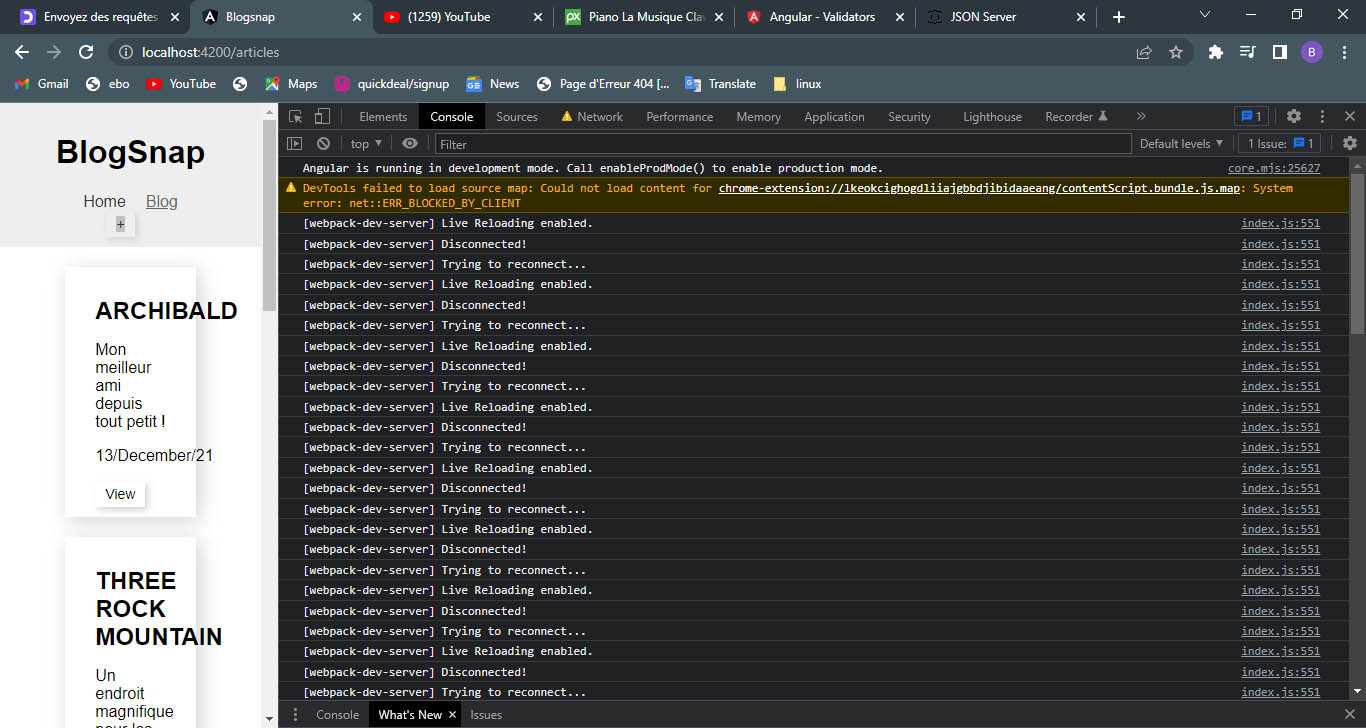 Angular - connection avec le serveur - Cours de Angular avec Will ...