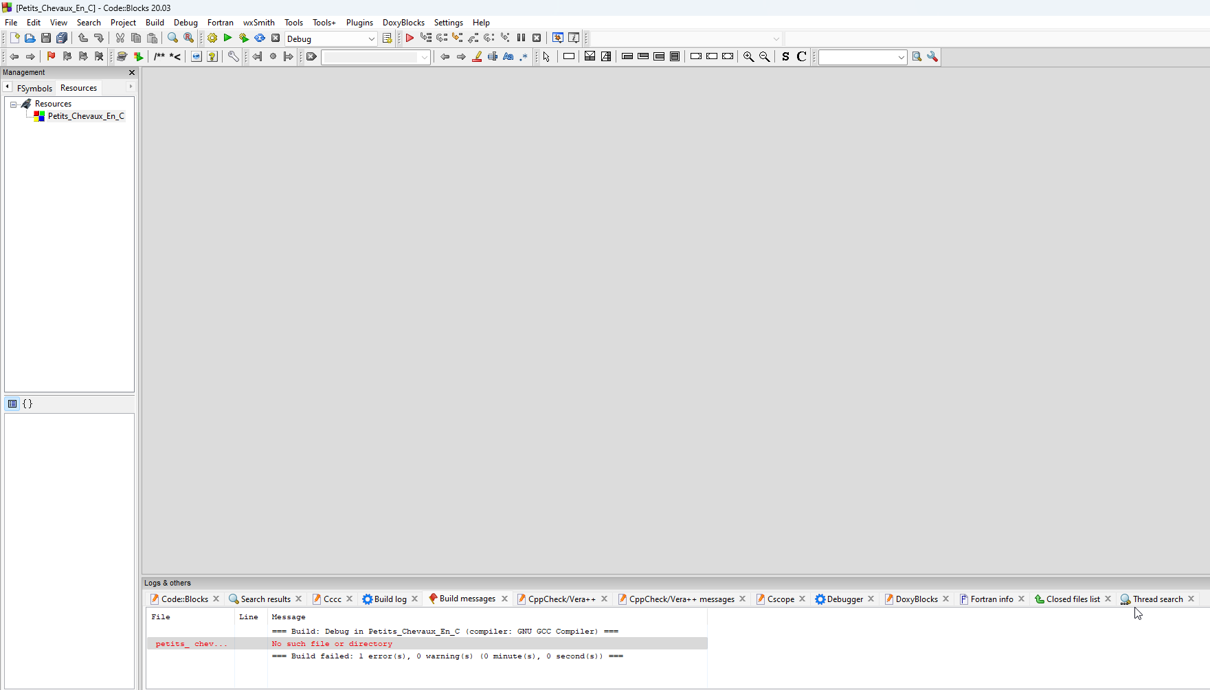 Ouvrir un projet 'jeu' en C avec Code::Blocks par L.O.D.A - page 1 ...