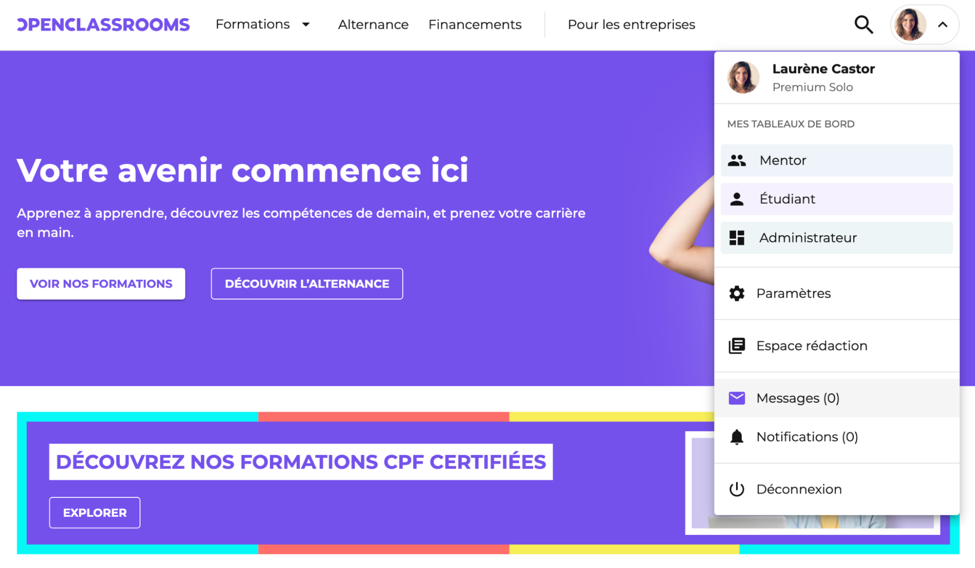 Effectuez une session de découverte - Mentorat - Explorez le rôle du mentor OpenClassrooms ...