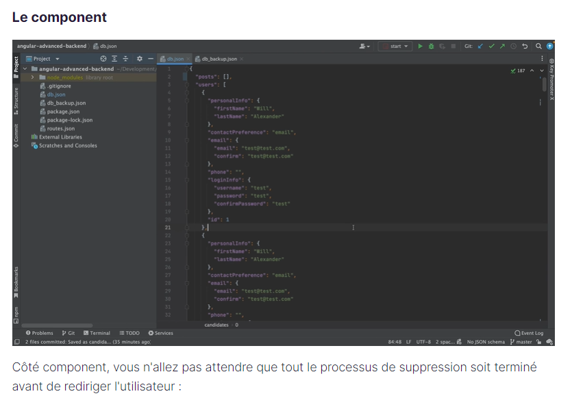 Json-delete trop de données - Json-delete trop de données -