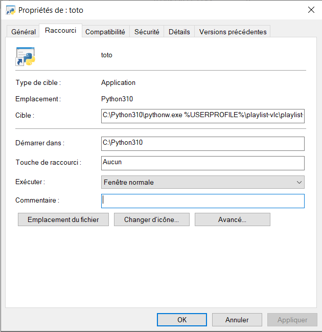 Exécuter Un Script Python à Laide Dun Raccourci Par Goruche Page 1